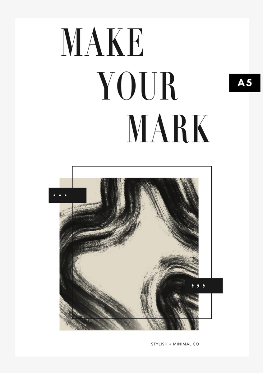 Make Your Mark dashboard – stylish + minimal co