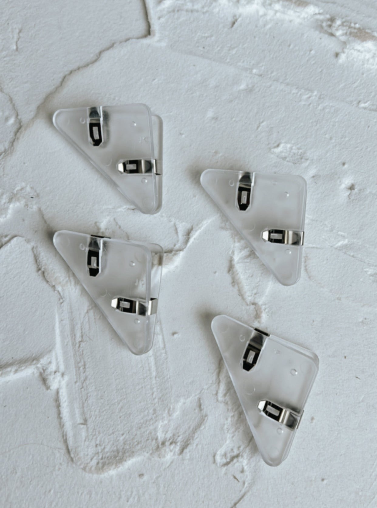 Clear corner clips set of 4 – stylish + minimal co