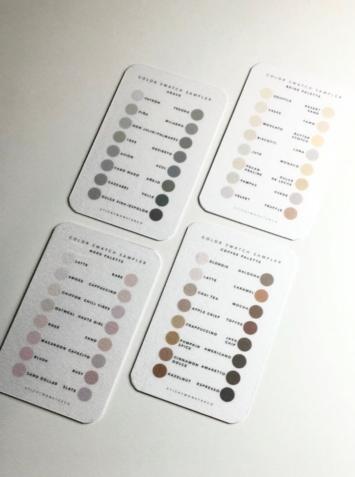 Set of 4 color palette dots – stylish + minimal co