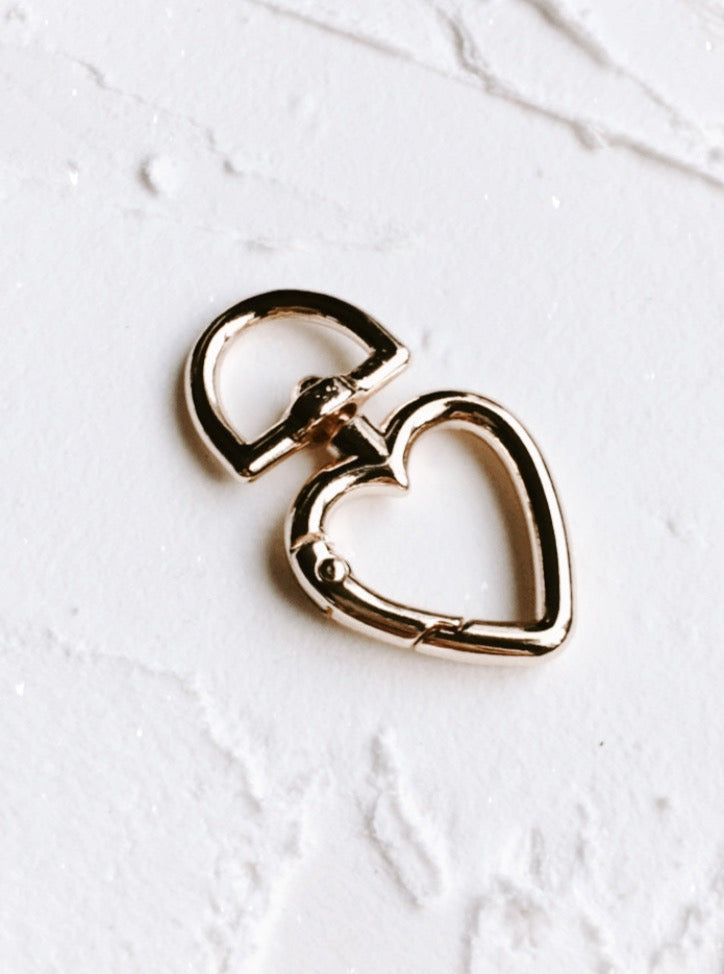 gold heart keychain – stylish + minimal co
