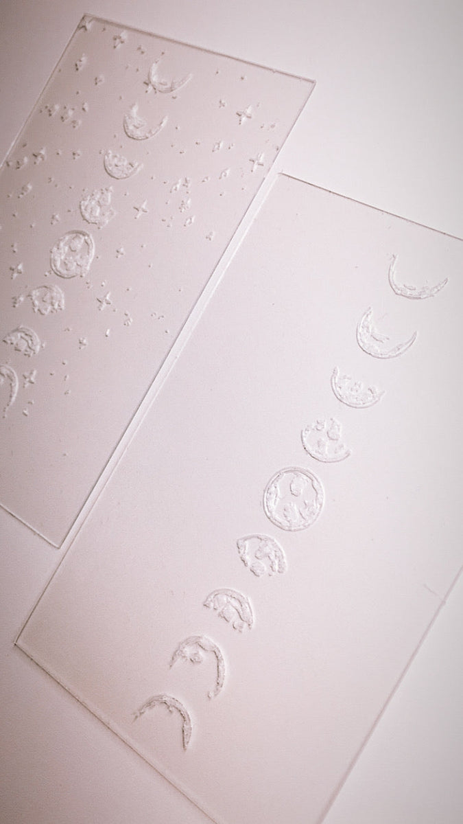 LUXE moon phases etched dashboard (20milTHICCC) – stylish + minimal co